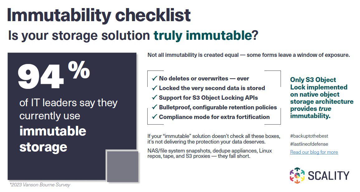 True Immutability: Secure Data with S3 Object Storage | Scality